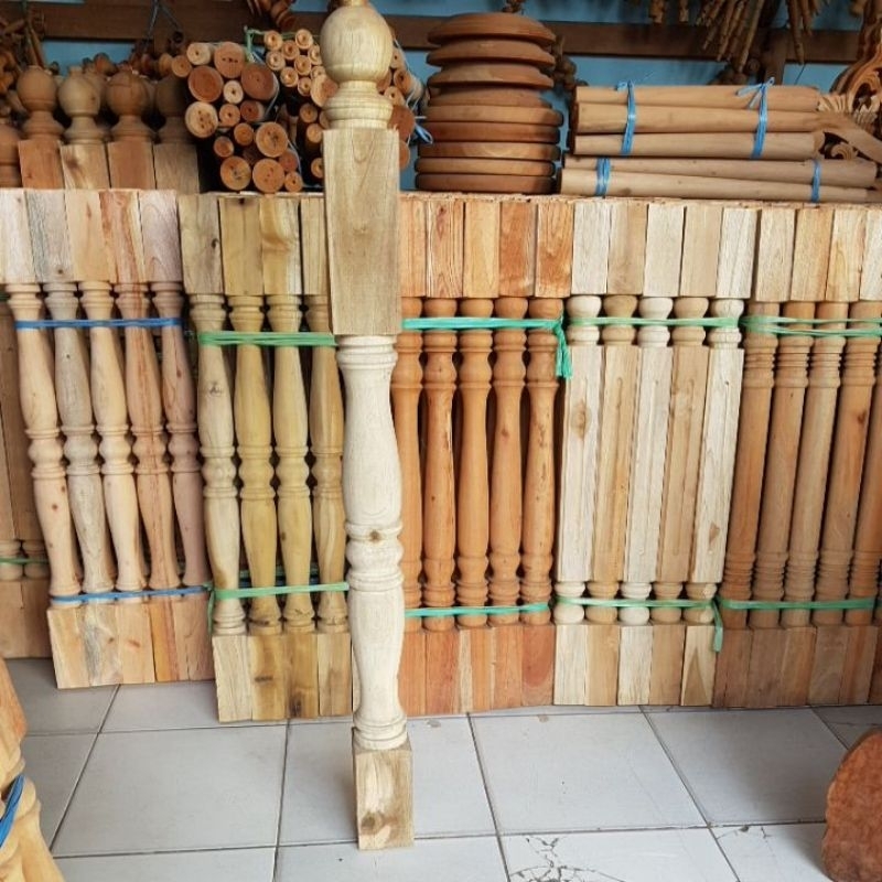 Jual tiang induk pagar kayu manglid model mwr | Shopee Indonesia