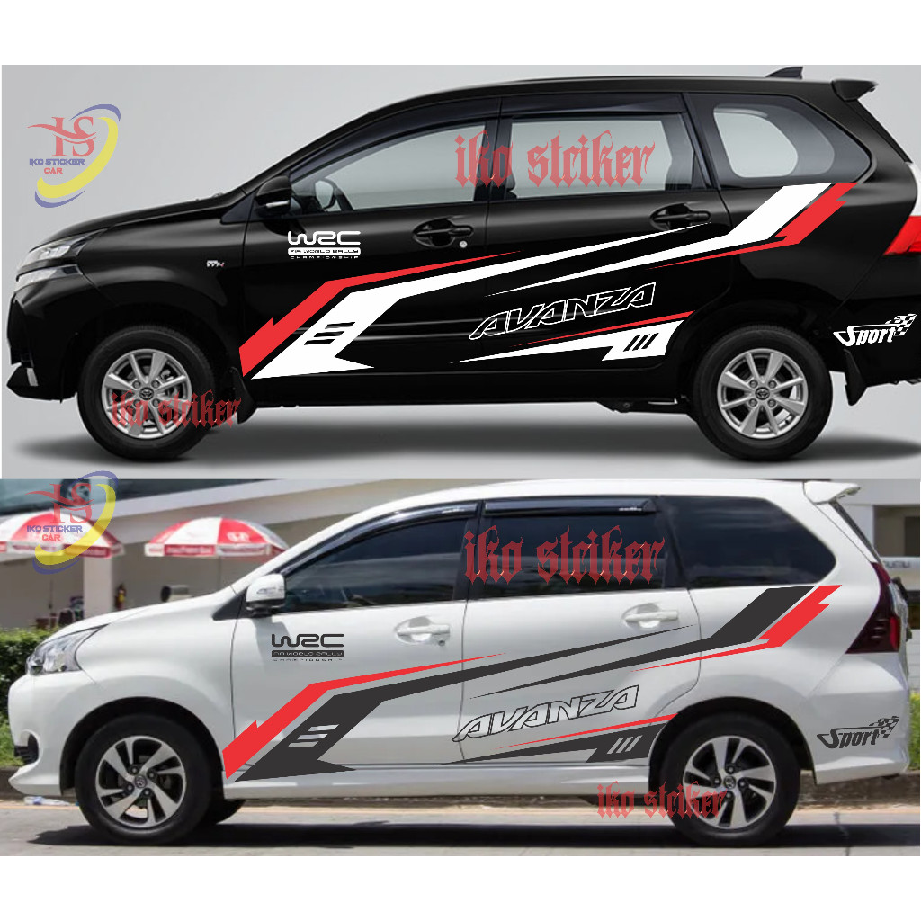 Jual stciker avanza mobil body samping variasi cutting sctiker avanza ...