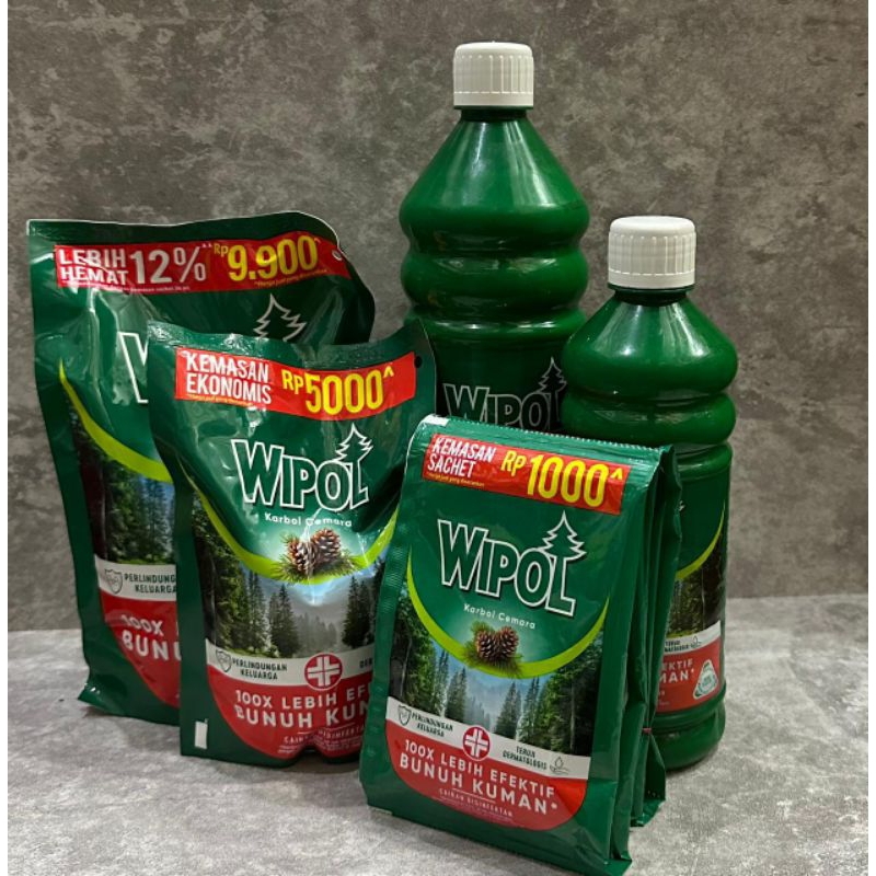 Jual Wipol karbon pembersih lantai botol 450ml, 750ml | Shopee Indonesia