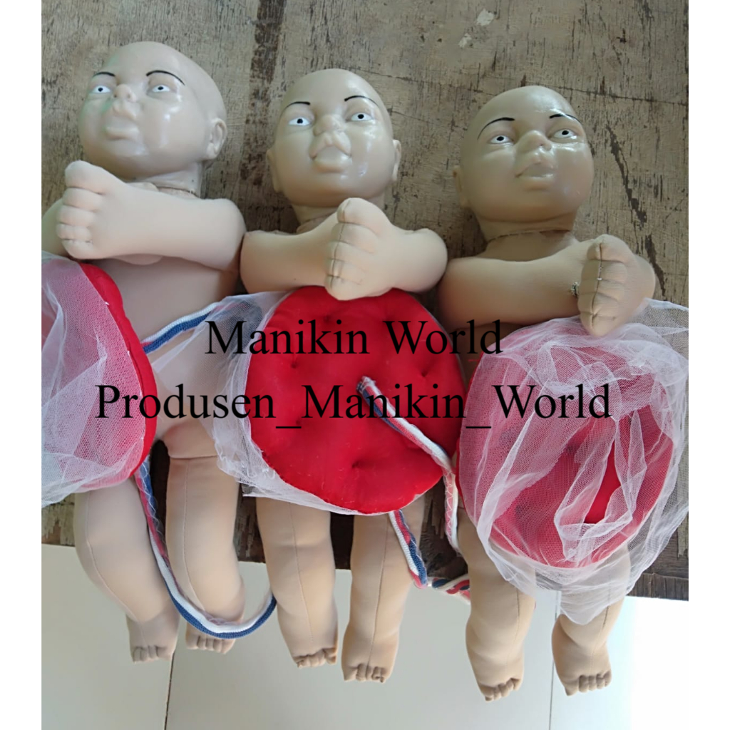 Jual MANIKIN MODEL BAYI DAN PLACENTA KEPALA FIBER/SILICON/KAIN / ALAT ...