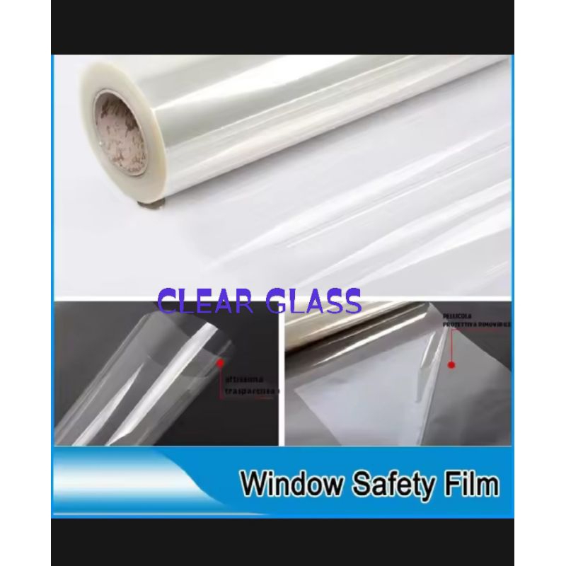 Jual stiker kaca bening atau clear cocok untuk pelindung kaca atau anti ...