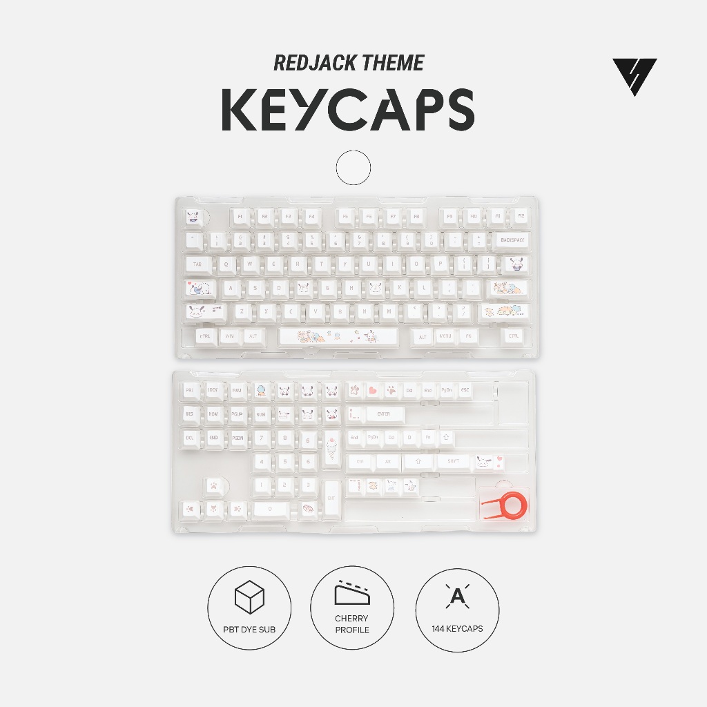 Jual VortexSeries Keycaps Set Fluffy Theme | Shopee Indonesia