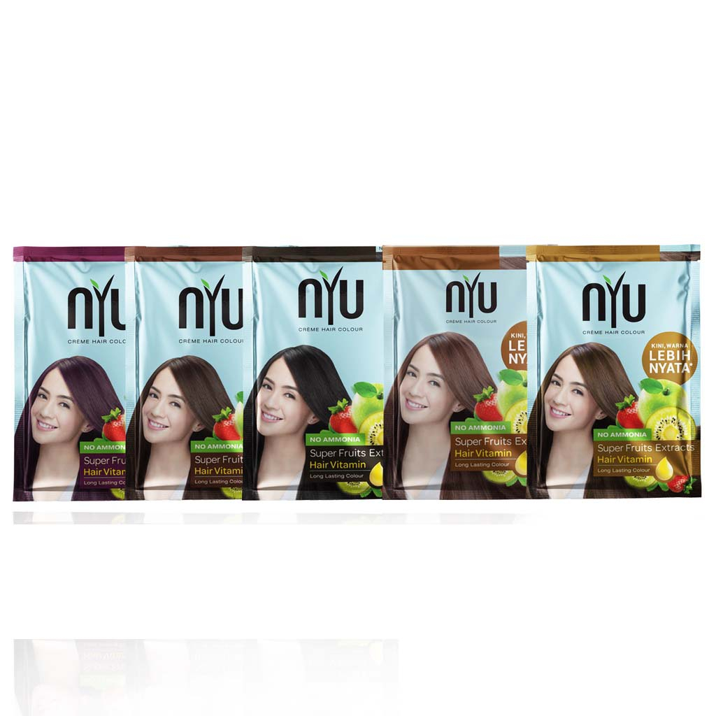 Jual Pewarna Rambut Alami Creme Hair Colour Long Lasting Colour NYU ...