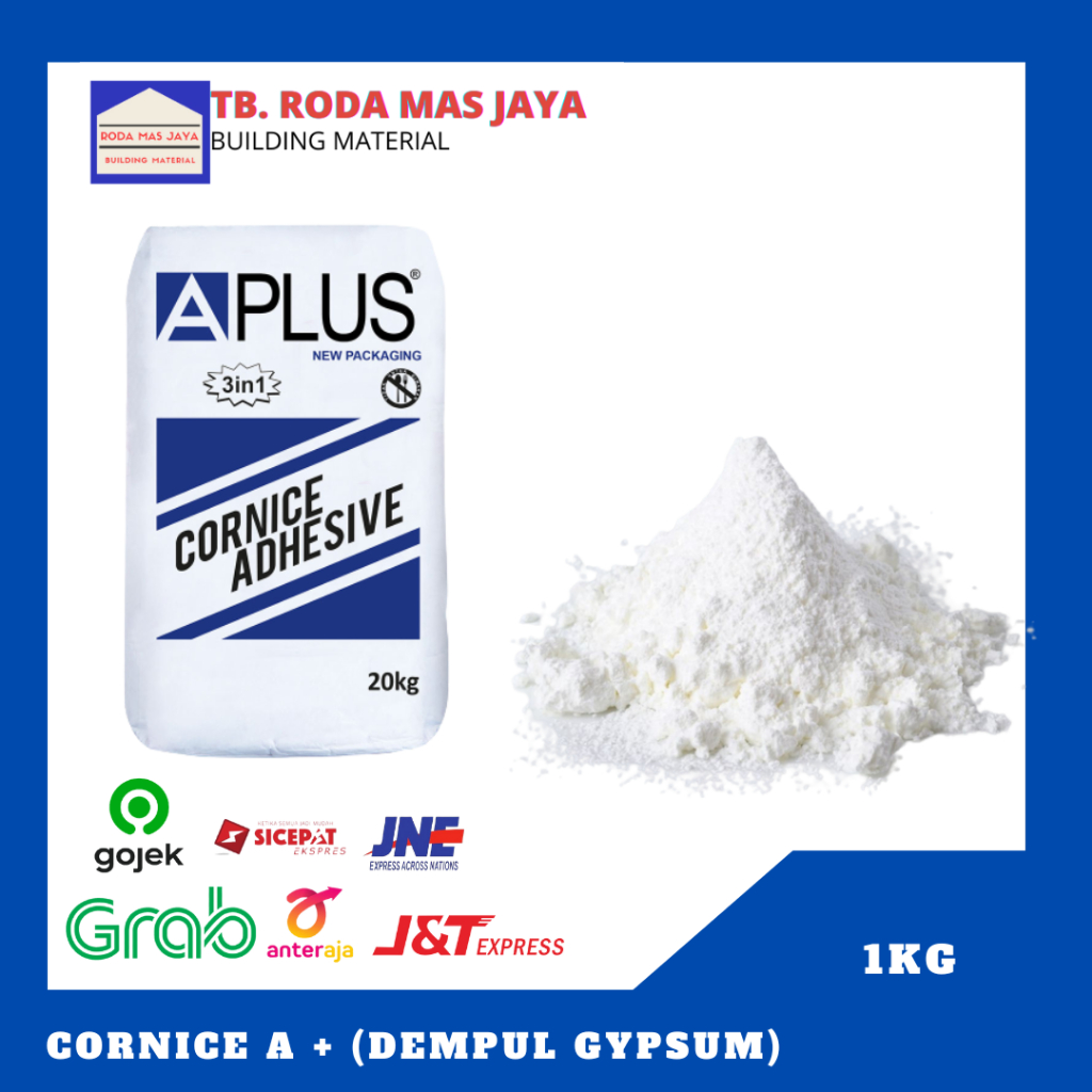 Jual Dempul Gypsum/Cornice Adhesive/Coumpound Cornice 1 kg | Shopee ...