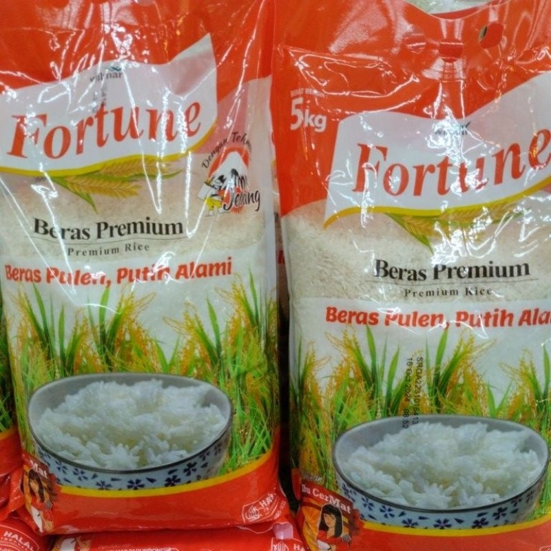 Jual BERAS PREMIUM FORTUNE 5 KG | Shopee Indonesia
