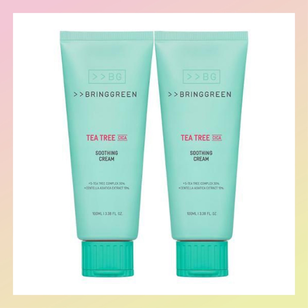 Jual Bring Green Tea Tree Cica Soothing Cream [ORIGINAL PO Korea ...