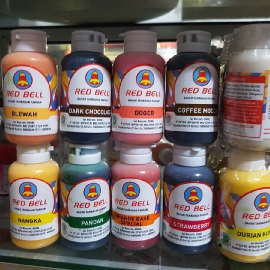 Jual RED BELL Perisa Dan Pewarna Makanan 55ml - Bahan Tambahan Pangan ...