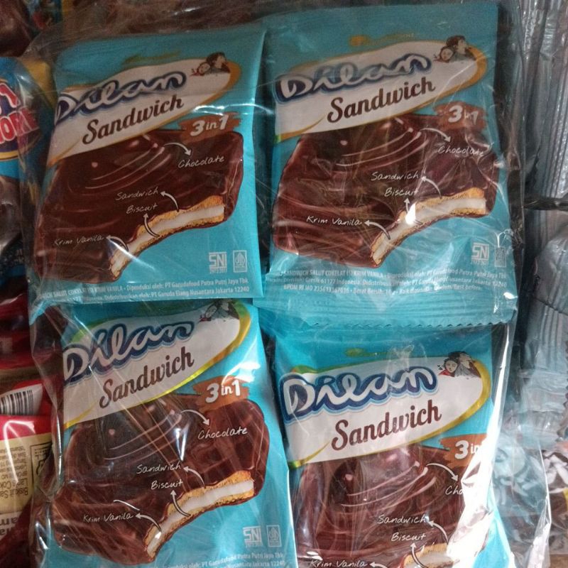 Jual Roti Biskuit Dilan Sandwich isi 20pcs | Shopee Indonesia