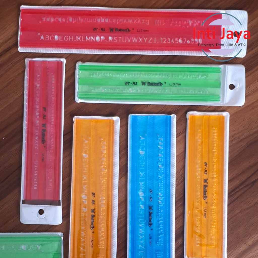 Jual Penggaris Mal Huruf 5mm/ 3mm | Shopee Indonesia