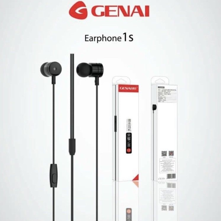Jual HEADSET GENAI 1S WIRED MUSIC IN - EAR EARPHONE - ORIGINAL | Shopee ...