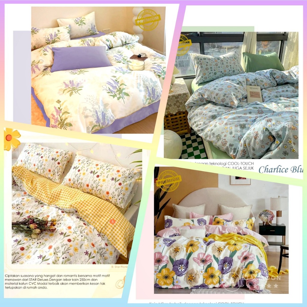 Jual Sprei Set Seprei Set Sorei 160x200 No 2 - Motif 1 | Shopee Indonesia