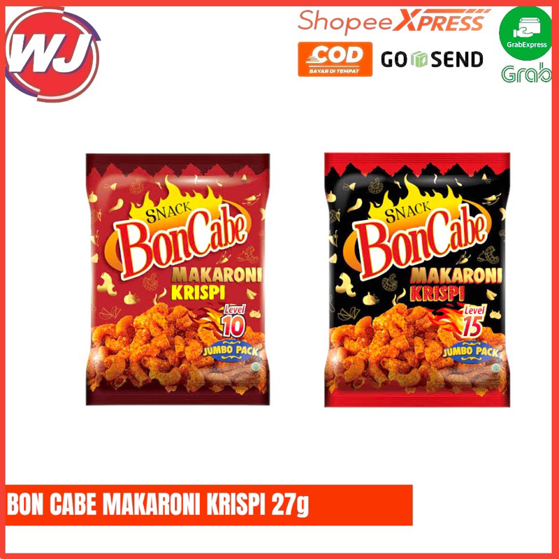 Jual KOBE BON CABE MAKARONI KRISPI PEDAS 27g | Shopee Indonesia