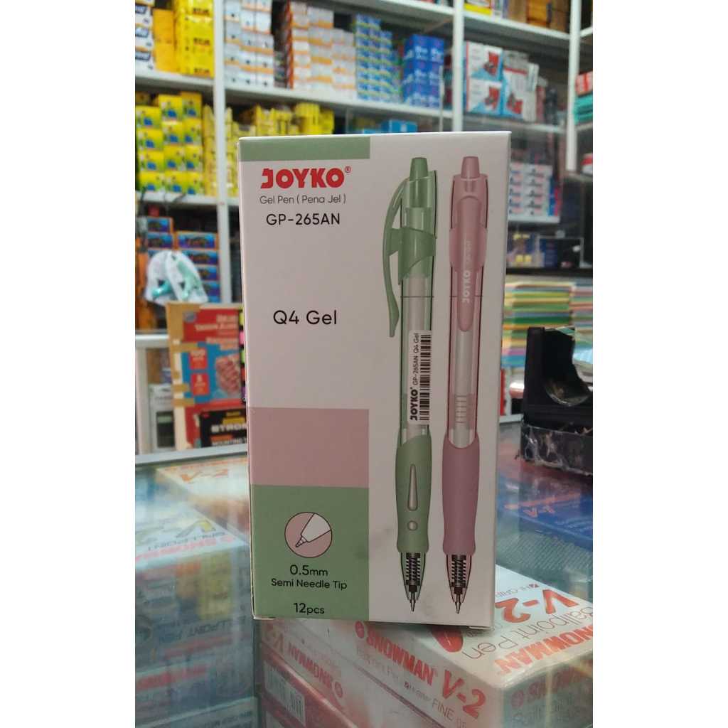 Jual [ PACK ] Pulpen Ballpoint Pen Gel 0,5 mm - Joyko GP-265AN Q4 Gel MURAH | Shopee Indonesia