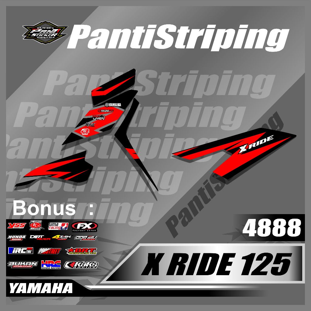 Jual Sticker Striping Motor X RIDE 125 - Sticker MOTOR X RIDE 125 ...