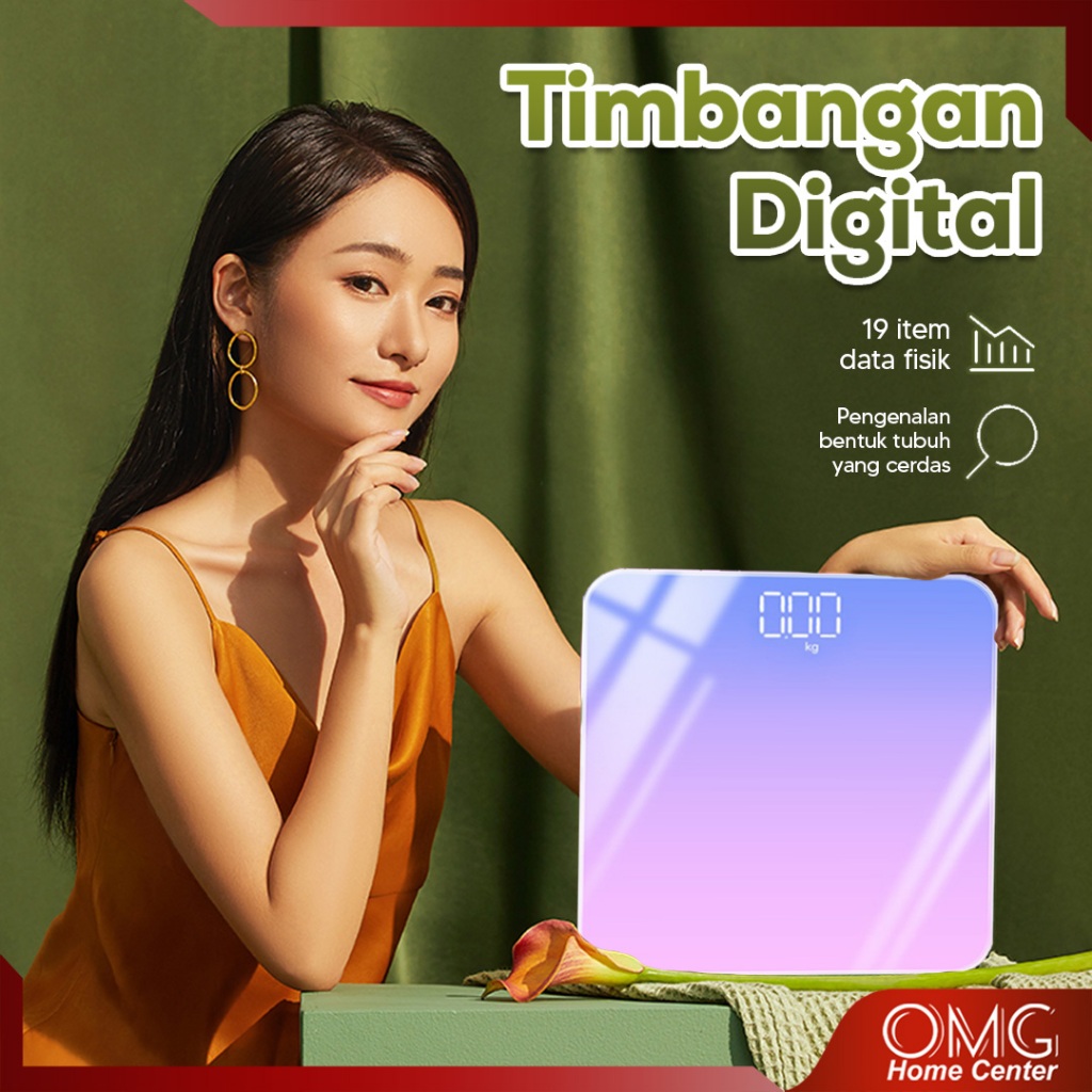 Jual SMART TIMBANGAN BADAN DIGITAL MINI Elektrik Diet Weight Scale Body ...