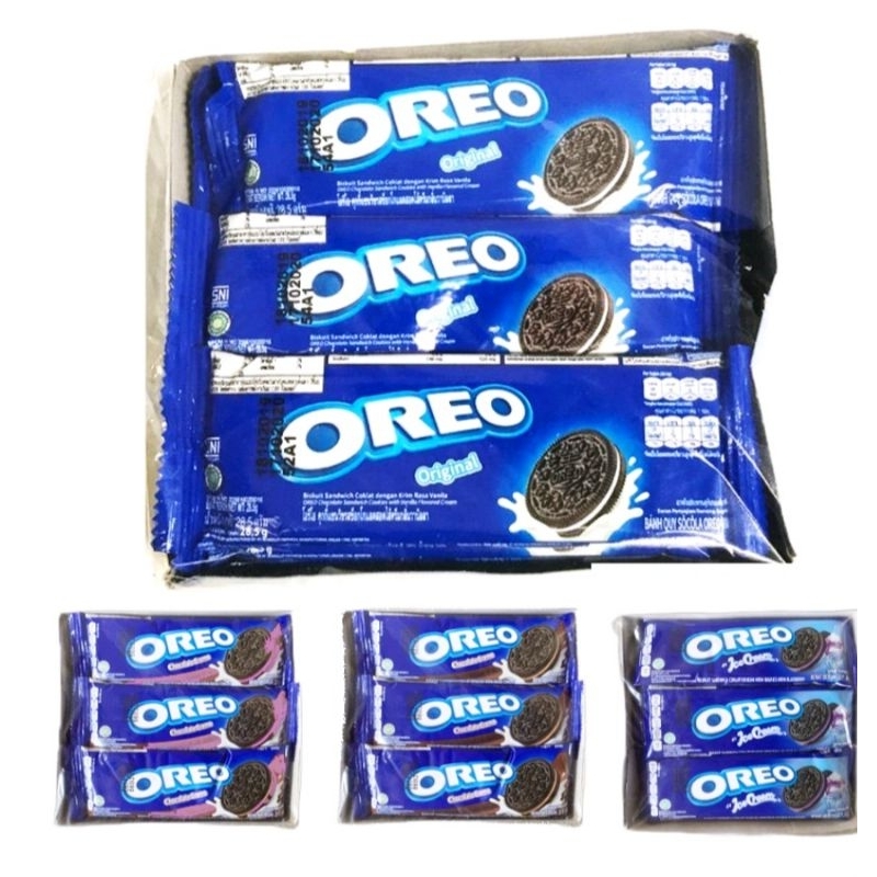 Jual OREO STRAW /COKLAT / ICE CREAM / ORIGINAL 12 X 27,6 GR | Shopee ...