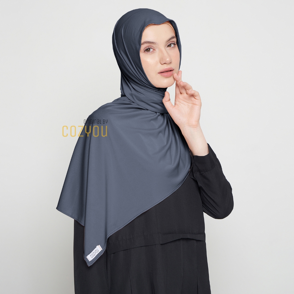 Jual Cozyou - Hafana Pashmina Kaos Jersey Premium | Shopee Indonesia