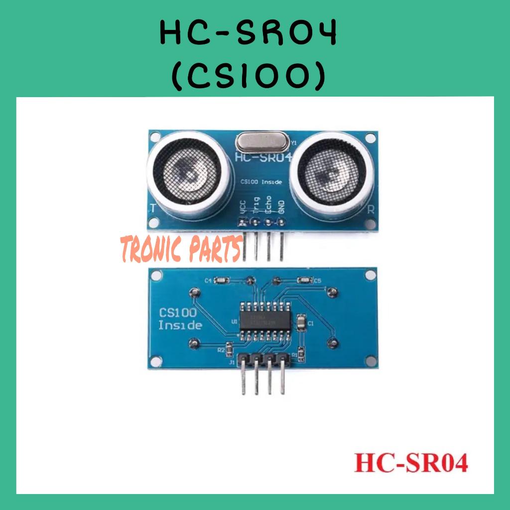 Jual Sensor Ultrasonic HC-SR04 Upgraded Chip CS100A Sensor Jarak Ultrasonik | Shopee Indonesia