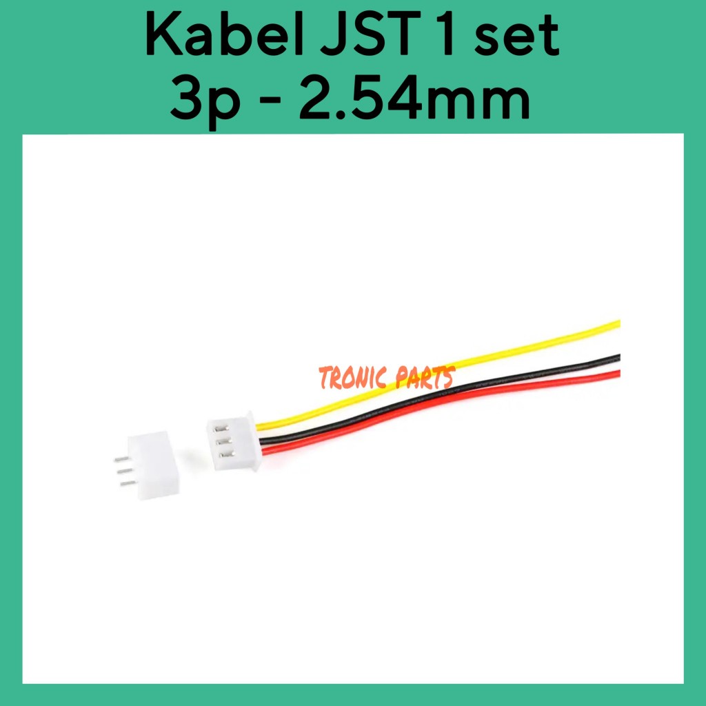 Jual Kabel JST Connector XH 2.54 3P Cable 20cm Dupon Terminal Adapter 1set | Shopee Indonesia