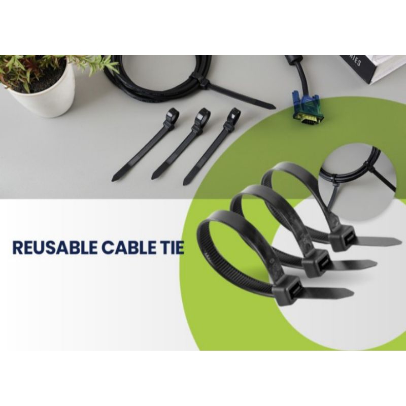 Jual Torch Reusable Cable Tie Pengikat Kabel Pakai Ulang 50 pcs | Shopee Indonesia