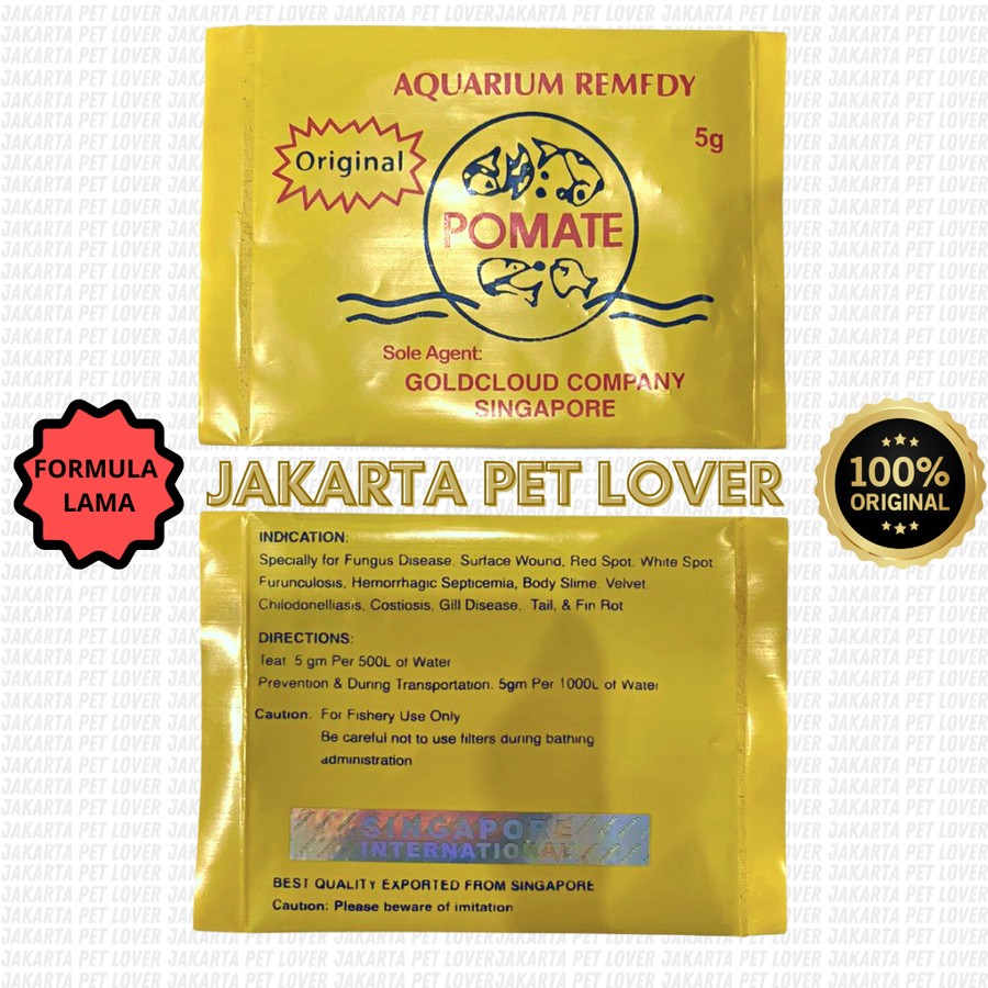 Jual OBAT IKAN KOI POMATE SINGAPORE ASLI DENGAN HOLOGRAM | Shopee Indonesia