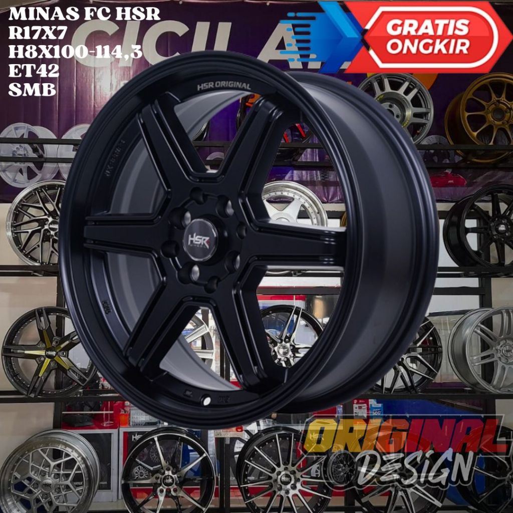 Jual Velg Mobil Ring 17 Te37 HSR MINAS R17 FIESTA SIRION ETIOS GALANT ...