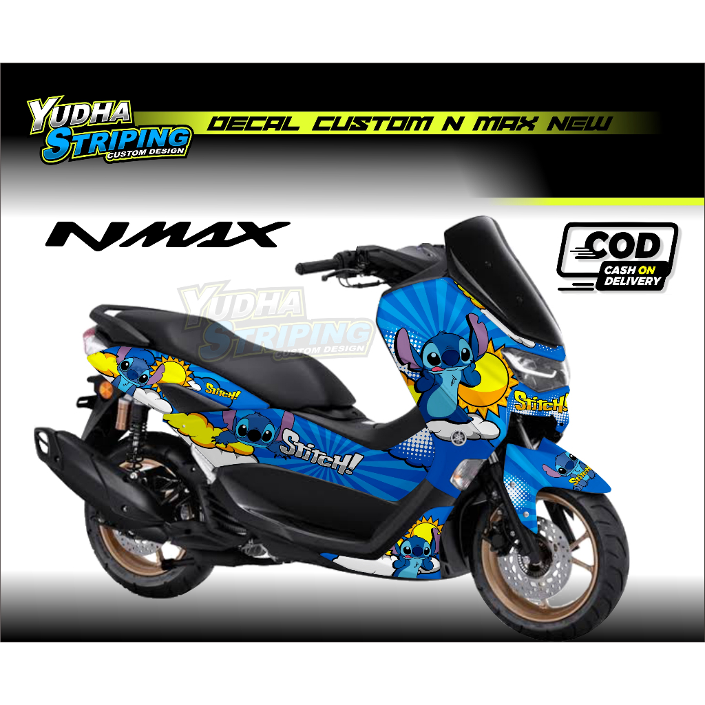 Jual STICKER DECAL NMAX NEW 2020 2021 2022 VARIASI STITCH / STIKER ...