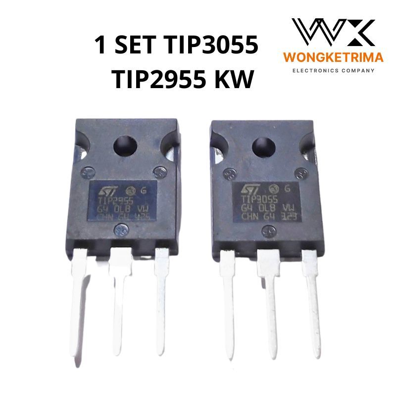 Jual 1 SET TRANSISTOR TIP2955 TIP3055 TIP 2955 TIP 3055 | Shopee Indonesia