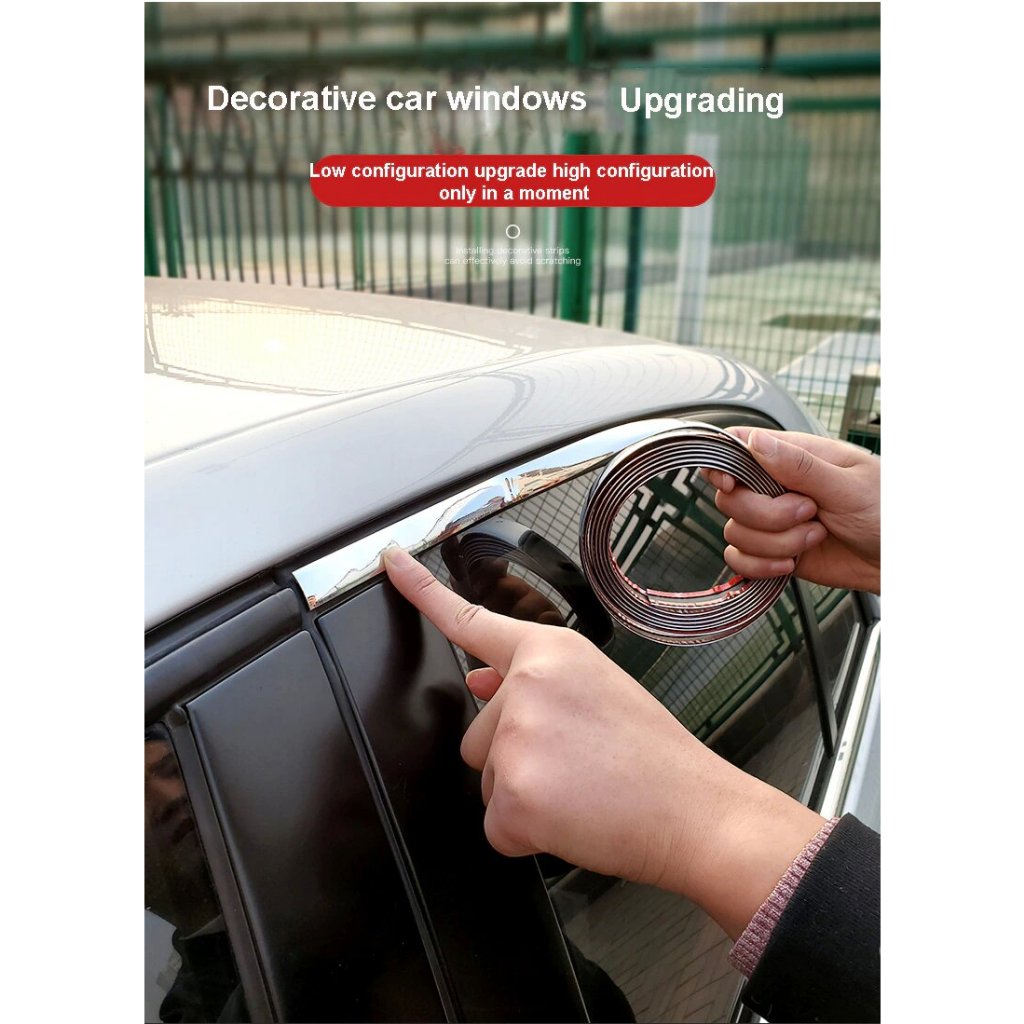 Jual List Chrome Car Moulding Trim Body Lis Krom Eksterior Mobil 3cm x ...