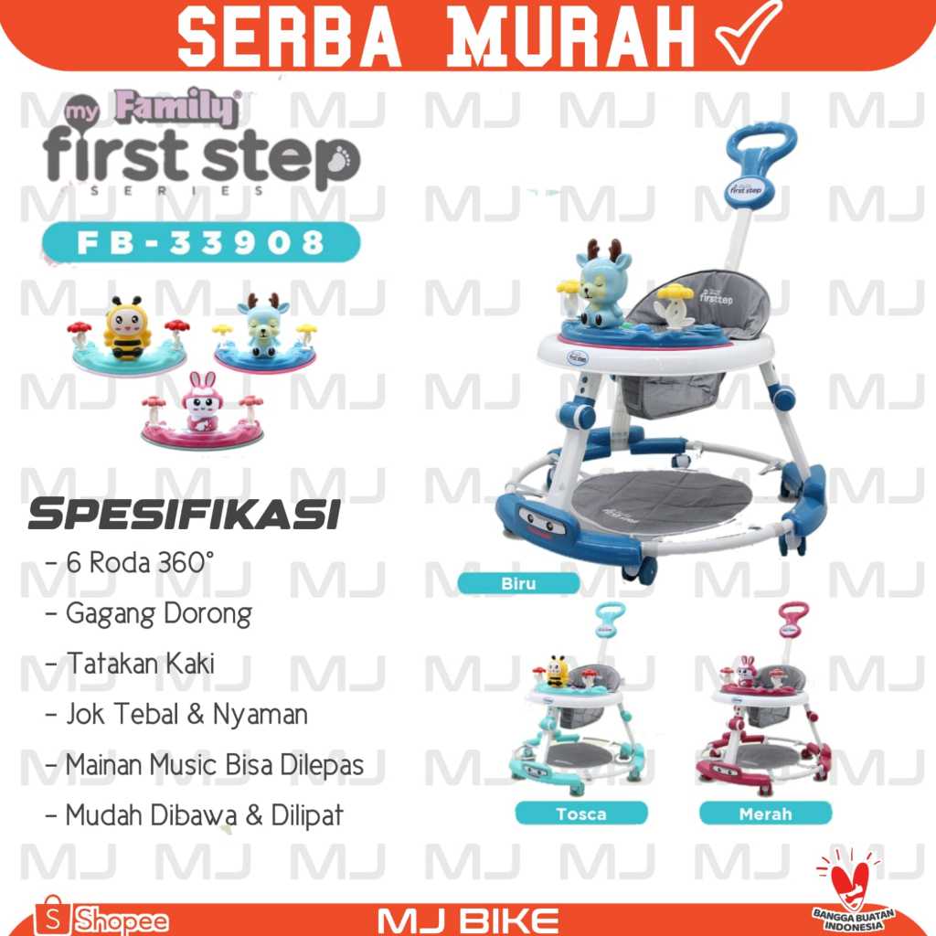 Jual Baby Walker Family my First Step Series FB 33908 Kereta Dorong Bayi | Shopee Indonesia