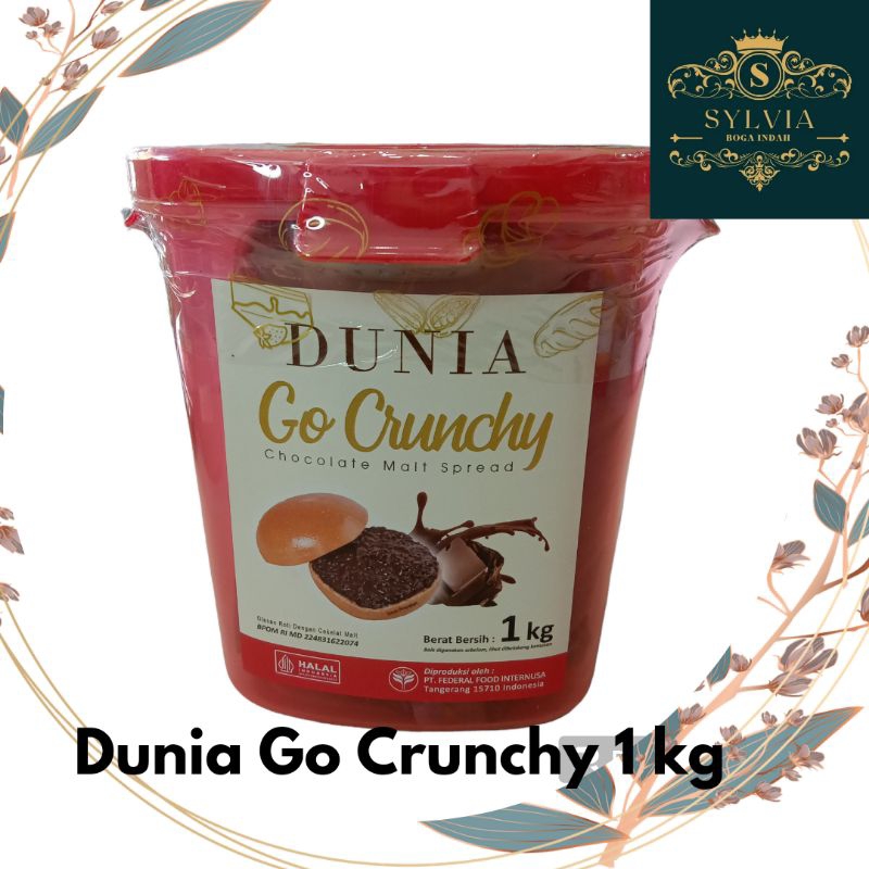 Jual Selai Coklat Dunia Go Crunchy Chocolate Malt Spread 1 kg | Shopee ...
