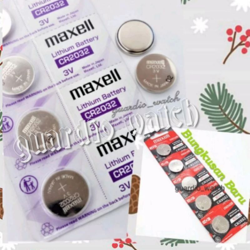 Jual Baterai Maxell 2032 / CR2032 Lithium 3Volt Original Baterai ...