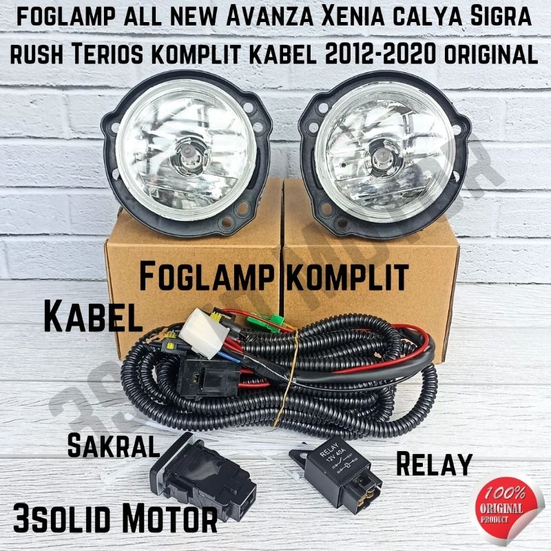 Jual FOGLAMP ALL NEW AVANZA XENIA CALYA SIGRA RUSH TERIOS KOMPLIT KABEL ...