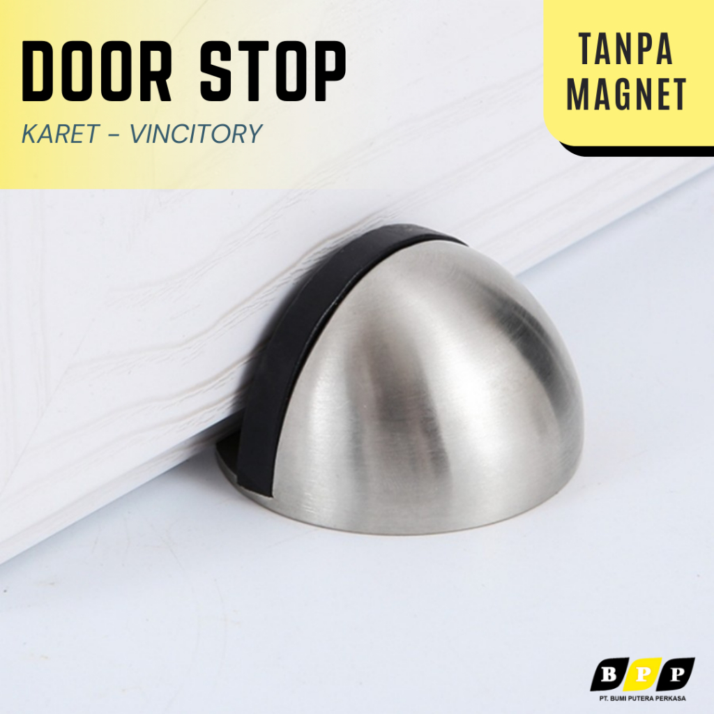 Jual Door Stop Penahan Pintu Lantai Bulat Karet Tanpa Magnet 2150 ...