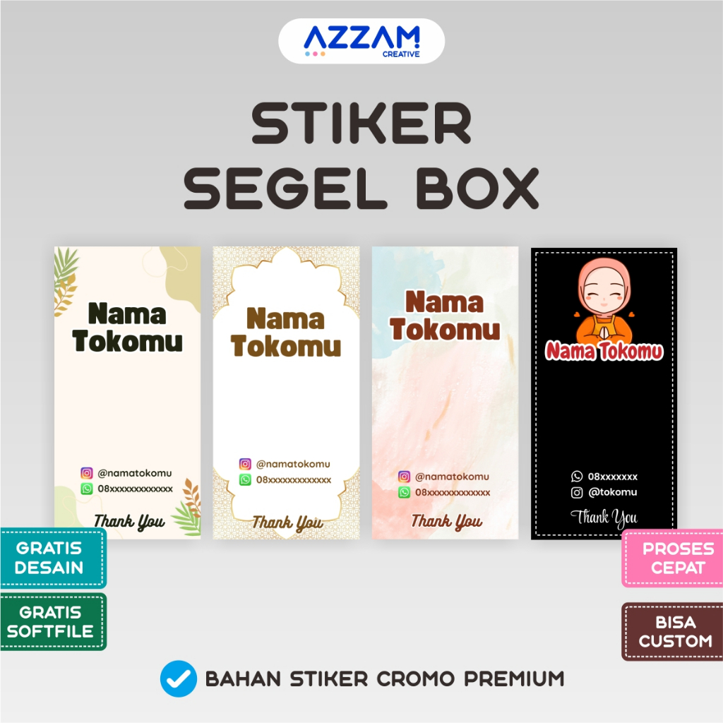 Jual STIKER SEGEL / STIKER SEGEL BOX / STIKER SEAL / STIKER / STICKER ...