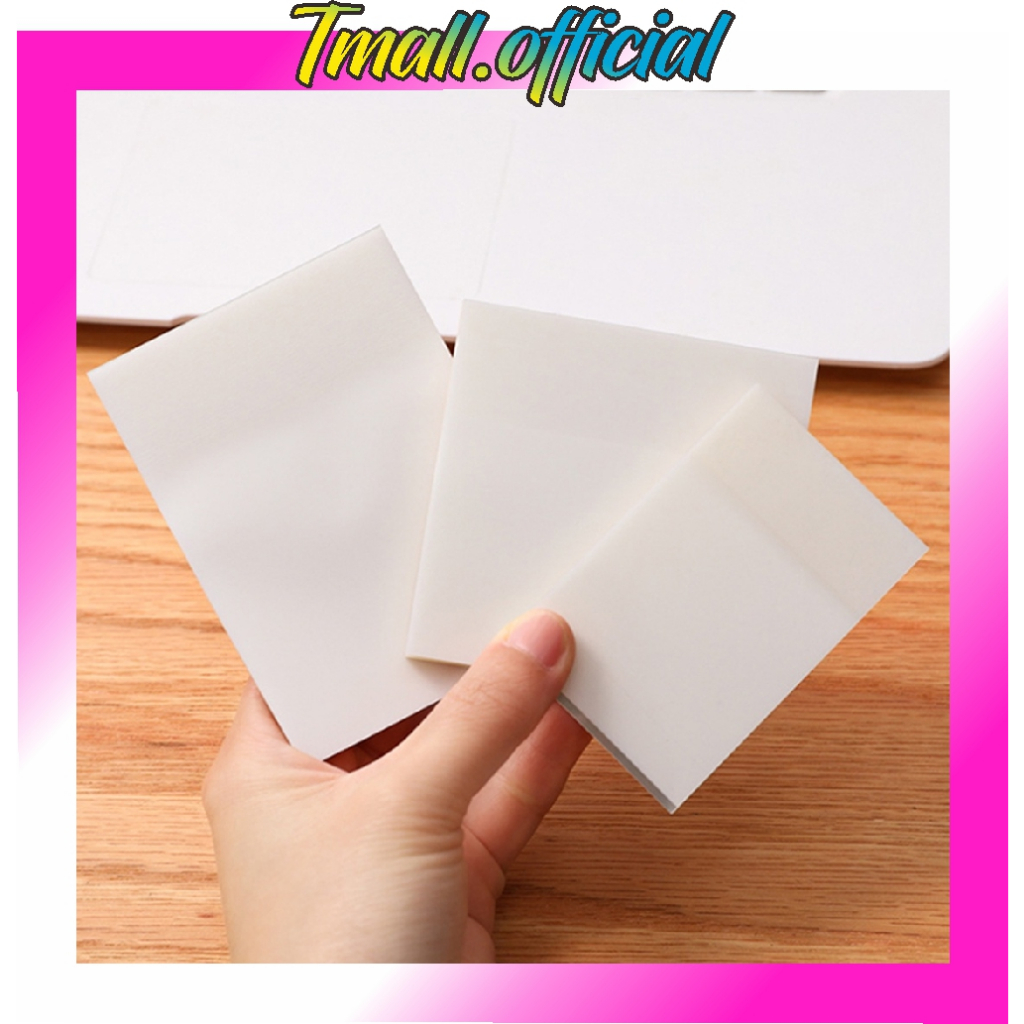 Jual TMALL Sticky Notes Transparan 50 lembar Tahan Air Transparent ...