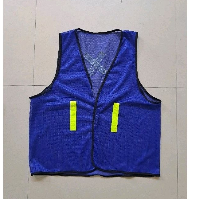 Jual Rompi Safety Jaring Proyek/Rompi Jaring Safety/Rompi Jaring Biru ...