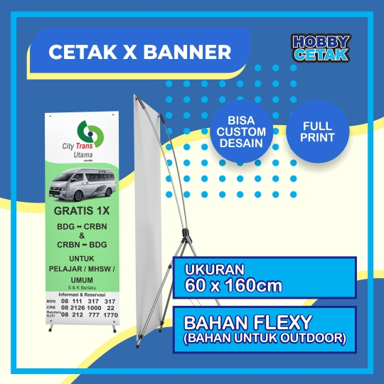 Jual Cetak X Banner Custom Desain Full Color Indoor Outdoor | Shopee ...