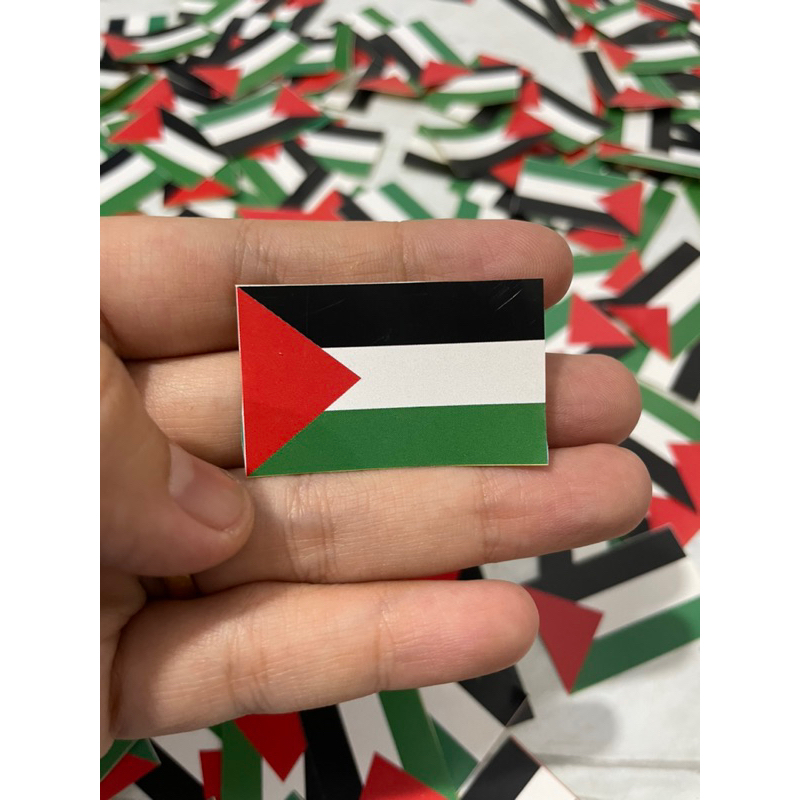 Jual 10 Pcs Stiker Pipi Bendera Palestina & Bendera Indonesia | Stiker ...