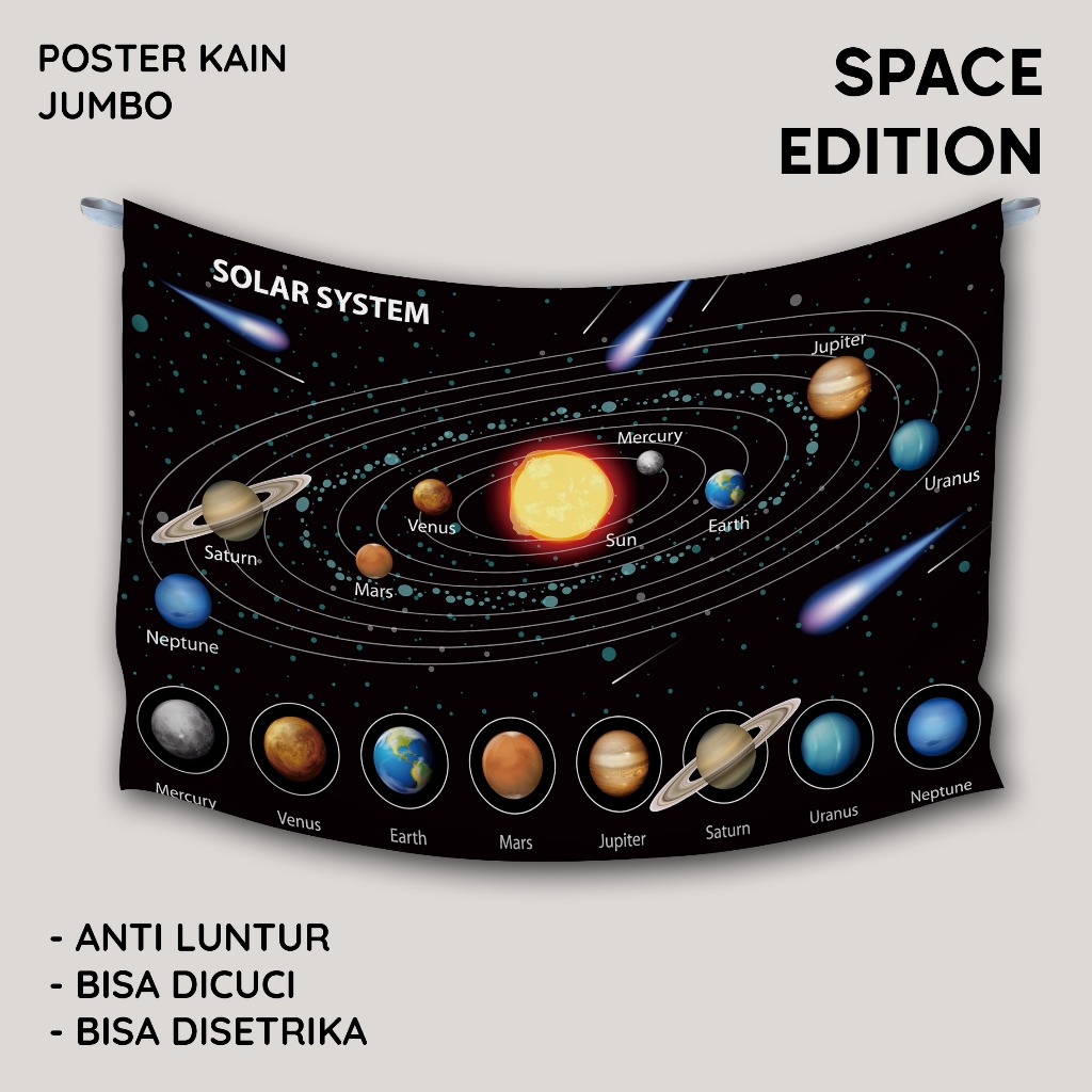 Jual POSTER JUMBO KAIN SISTEM TATA SURYA SOLAR SYSTEM | Shopee Indonesia
