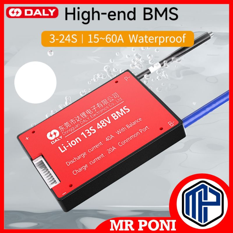 Jual BMS daly 48 volt 20A 50 A lithium ion 13S | Shopee Indonesia