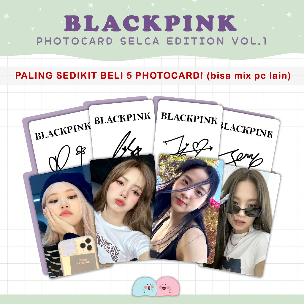 Jual (MINIMAL BELI 5!) PHOTOCARD BLACK PINK SELCA EDITION VOL.1 (UNOFF ...