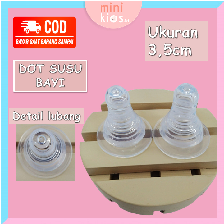 Jual DOT SUSU BAYI SILIKON UKURAN 3.5CM BAHAN RUBBER (SILICON) | Shopee Indonesia
