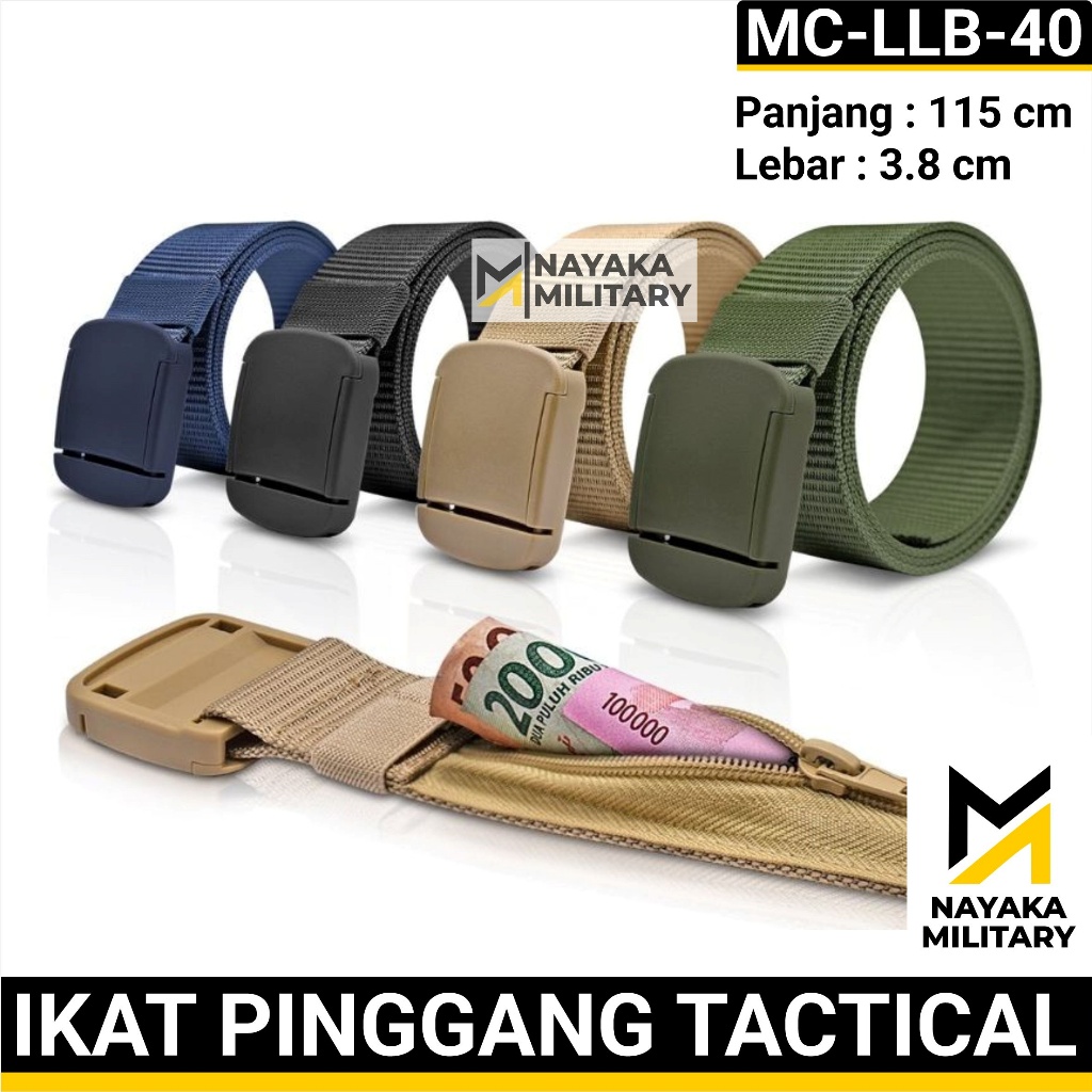 Jual Ikat Pinggang Pria MC-LLB-40 Gesper Tactical Sabuk Laki Anti Metal Detector Nylon Canvas ...