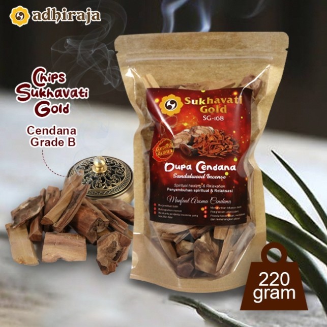 Jual Kepingan Kayu Cendana Chips Sandalwood Gold Sukhavati Grade B 220 ...