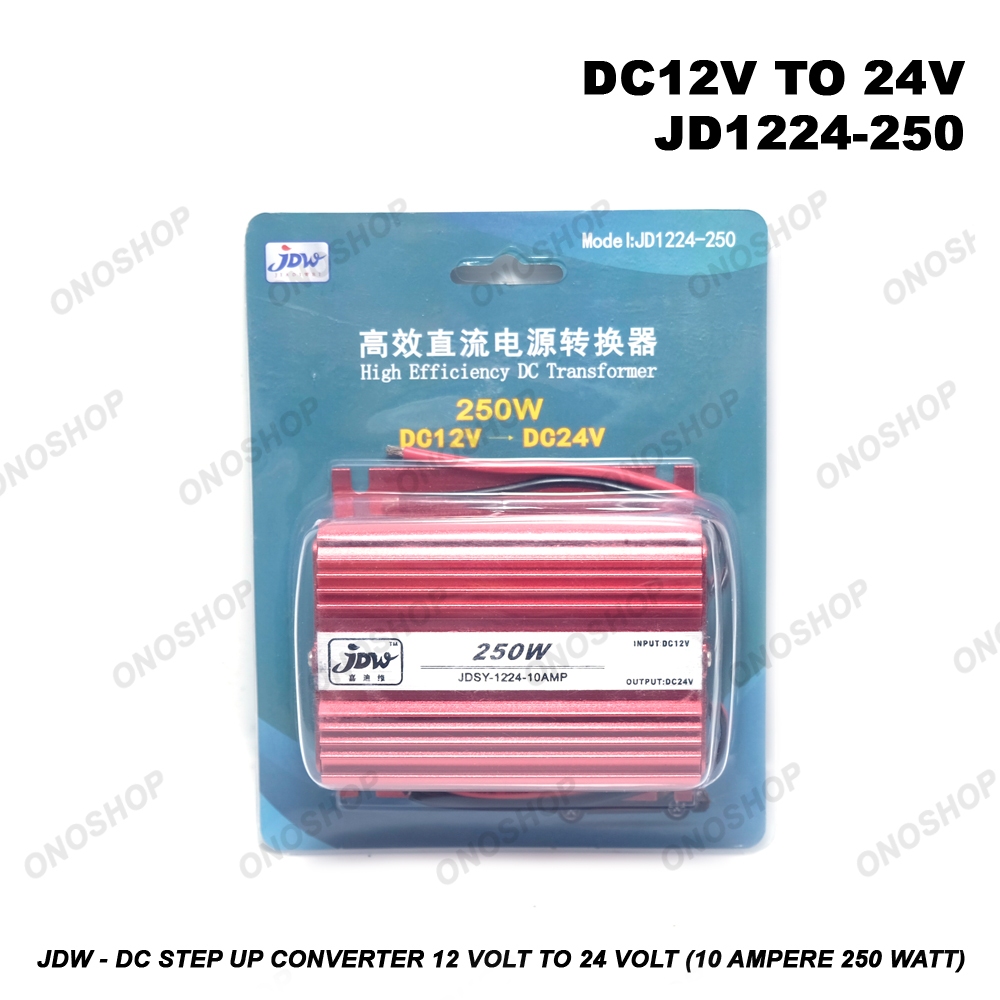 Jual JDW - DC Step Up Converter 12 Volt To 24 Volt (10 Ampere 250 Watt ...