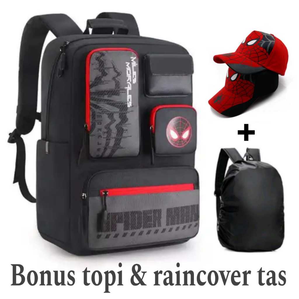 Jual tas sekolah SD laki-laki - tas ransel anak terbaru - tas anak bonus topi dan raincover tas ...