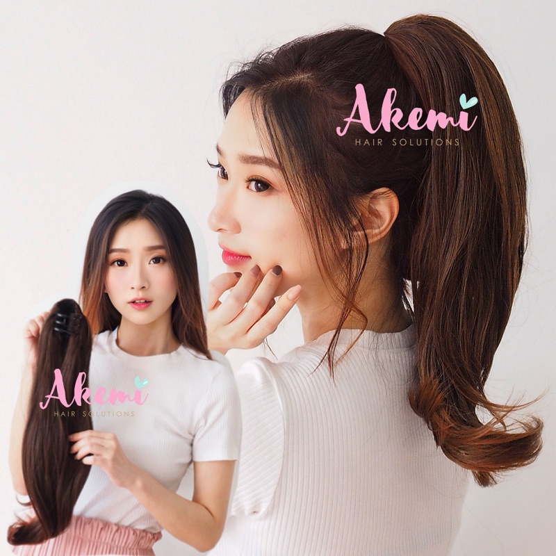 Jual PONYTAIL JEPIT AKEMI - LURUS NATURAL 45cm [ rambut palsu wanita ...