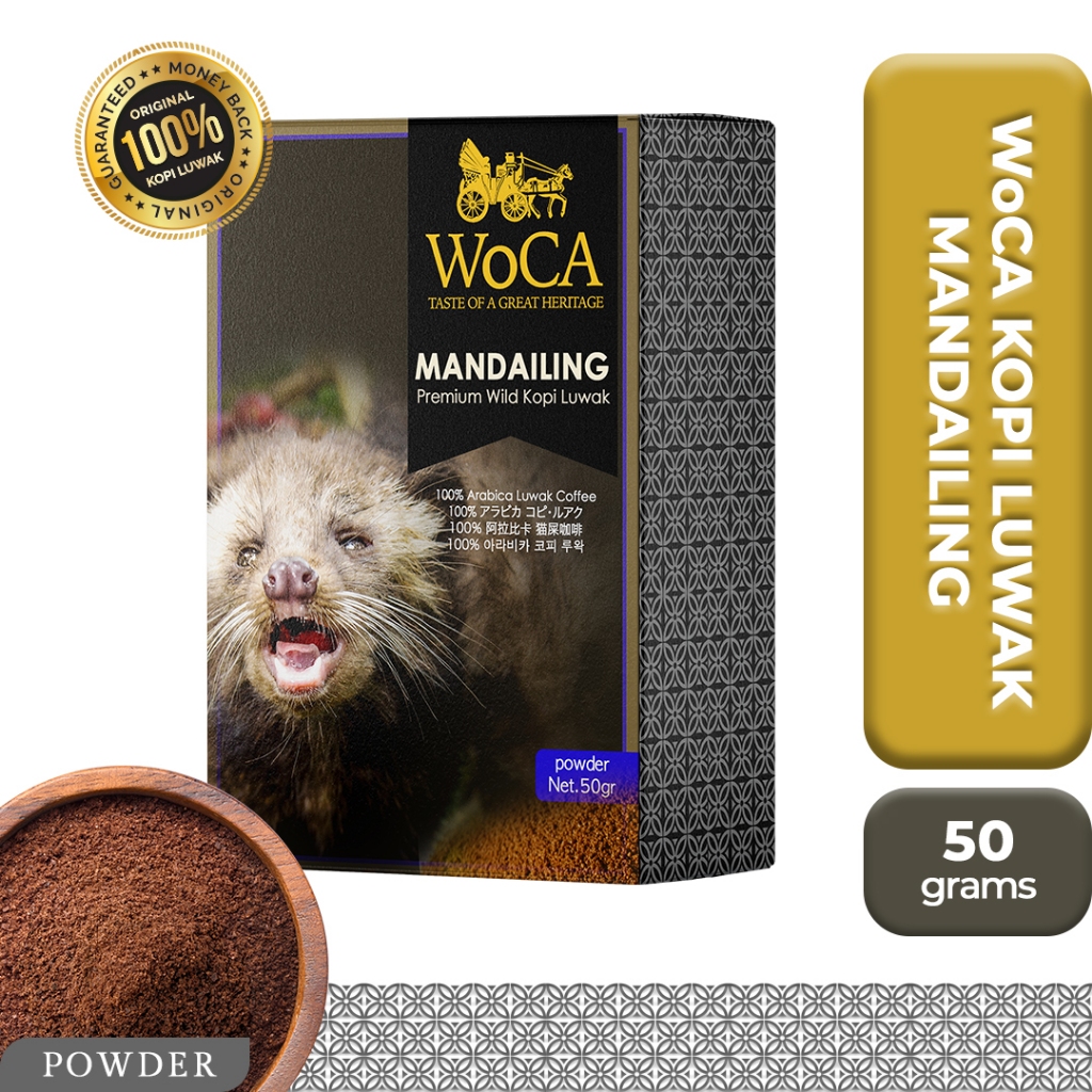 Jual WoCA Kopi Luwak Mandailing 50 gram powder | Shopee Indonesia