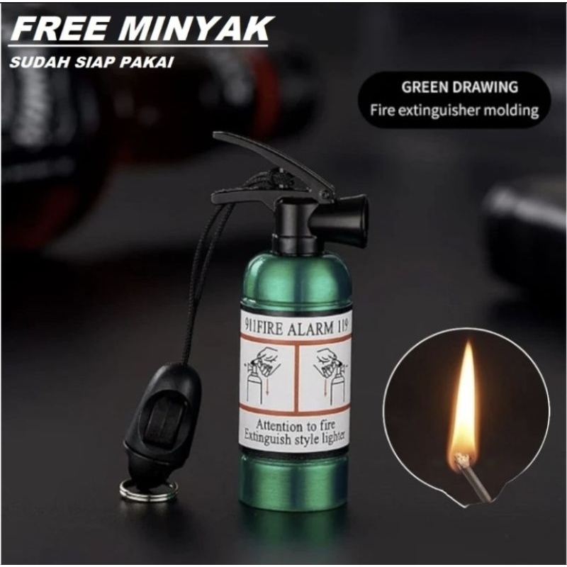 Jual Korek Api gesek Lighter Premium Model Tabung Pemadam AN-3825 ...